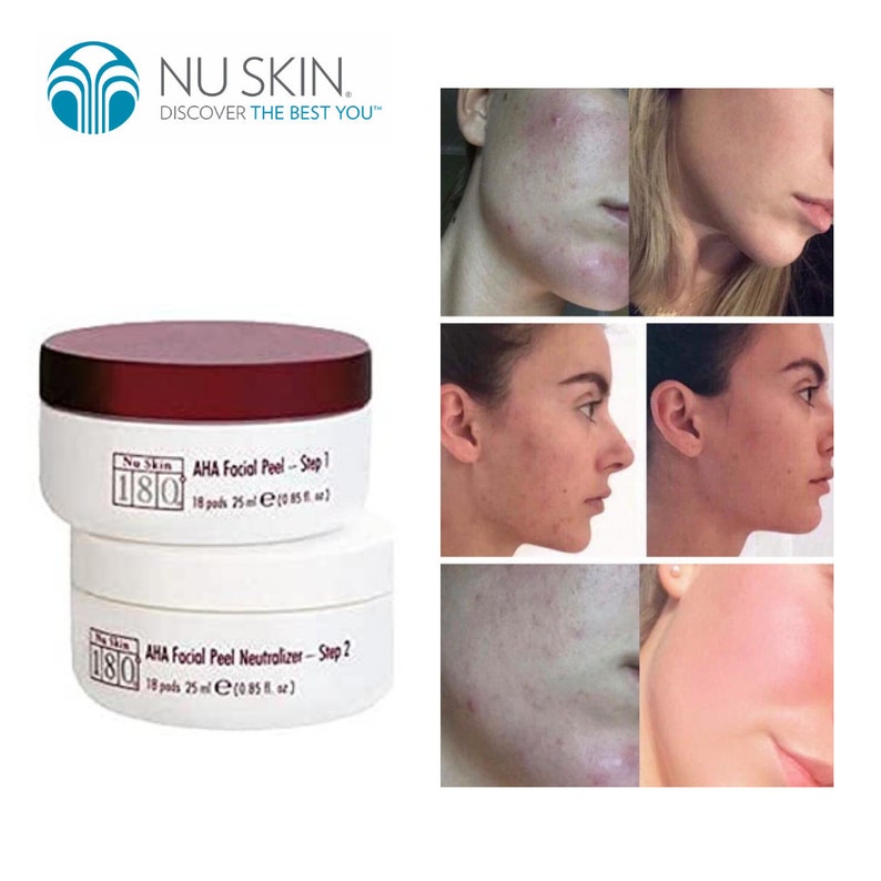 Nu Skin 180 AHA Facial Peel and Neutralizer at Home Chemical - Etsy