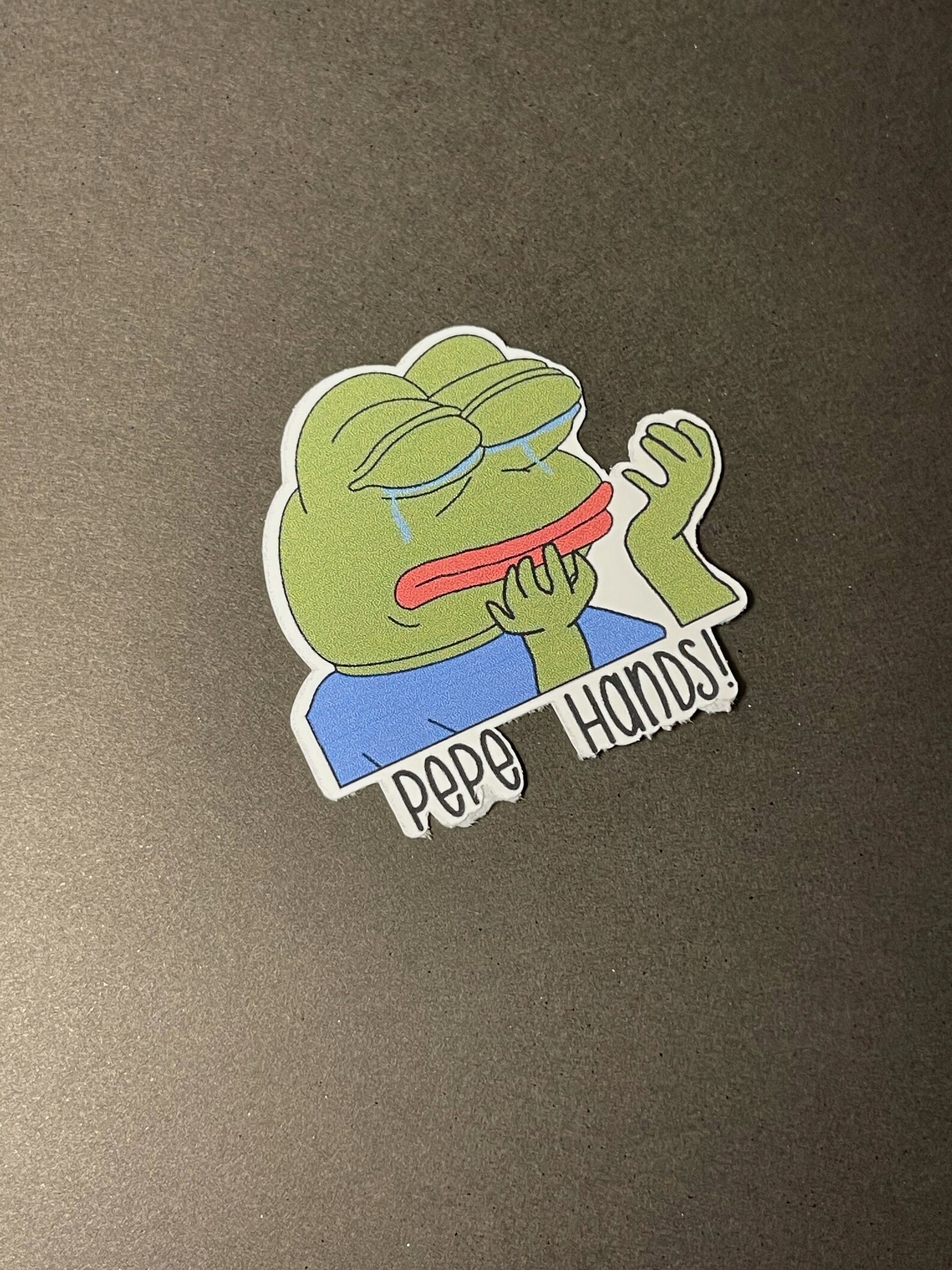 Pepe Hands meme sticker pepe the frog matte | Etsy