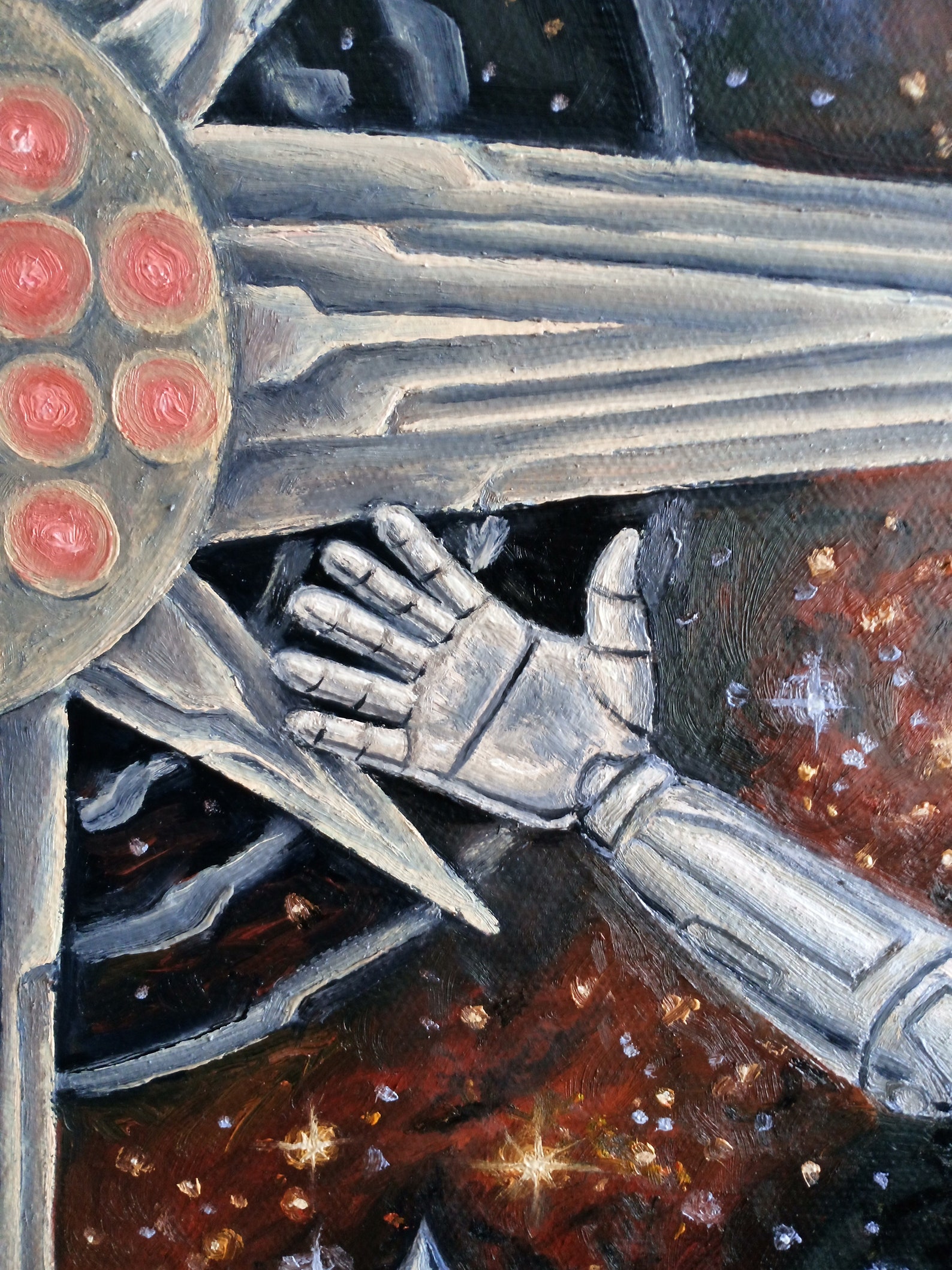 Transhumanism Cyberpunk Original Oil Painting Art Comission Sci Fi ...