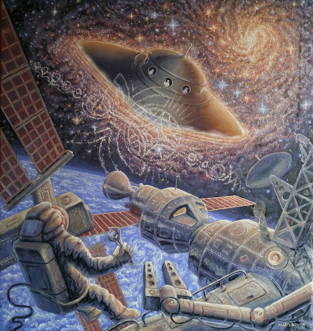 Original Space Painting on Canvas UAP Spotted by Astronaut During ...