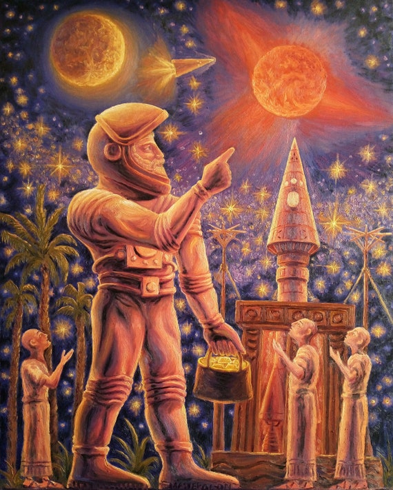 Sci Fi Astronaut On Planet