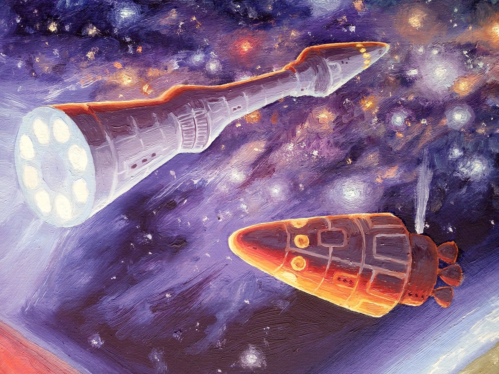 Anunnaki From Nibiru Colonize Earth Original Oil Painting on Canvas Sci ...