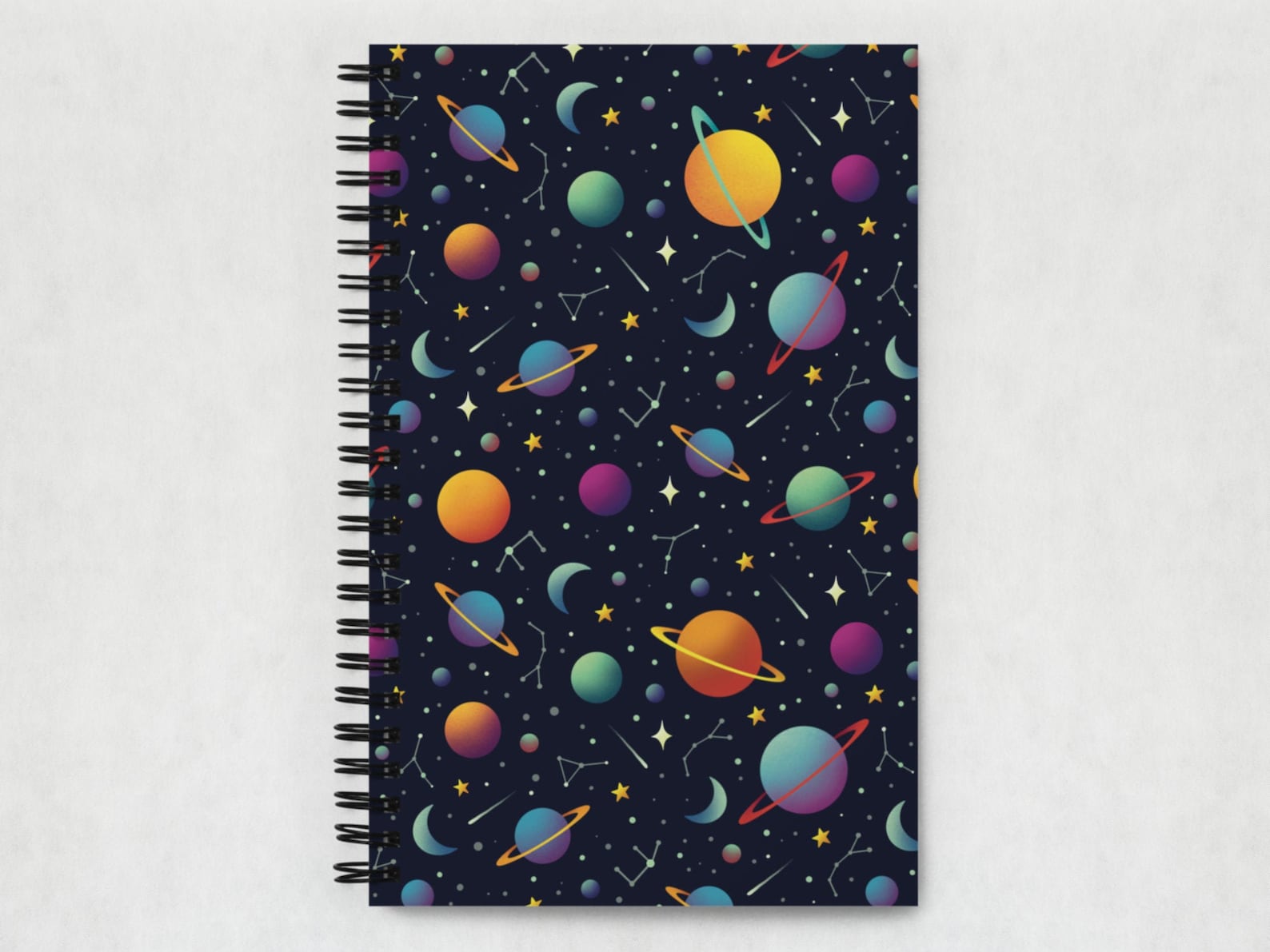 Outer Space Notebook Lined Journal Galaxy Spiral Notebook | Etsy