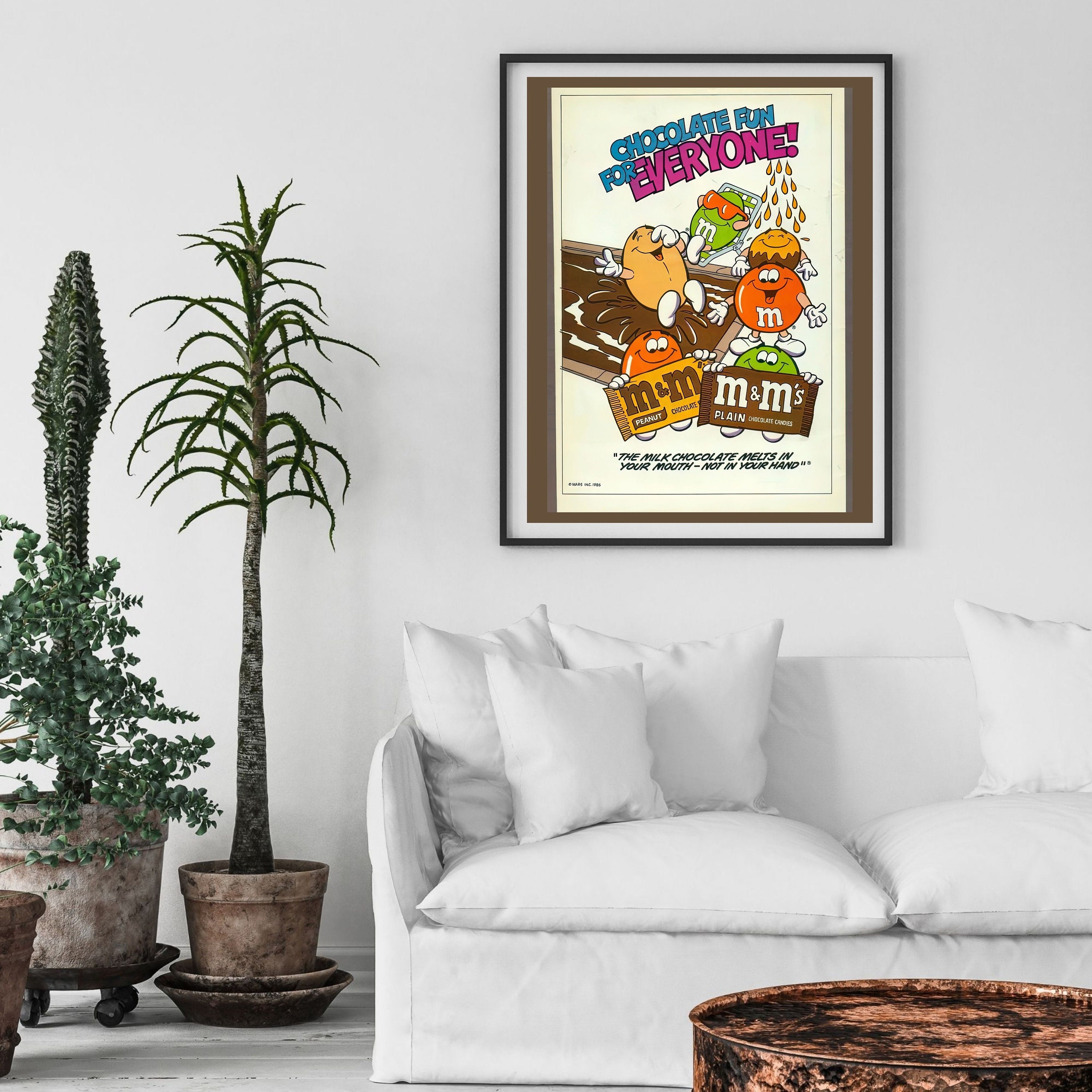 M&M s Poster mmVintage Printable Poster-Wall Art mms Wall | Etsy
