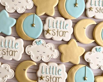 Twinkle Twinkle Little Star Baby Shower Cookies | Etsy