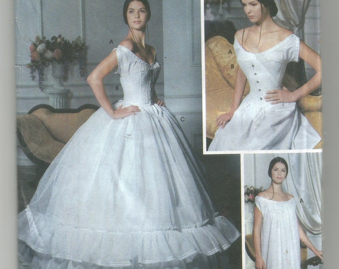 5726 Simplicity Sewing Pattern UNCUT Corset Chemise Petticoat Size 14 ...