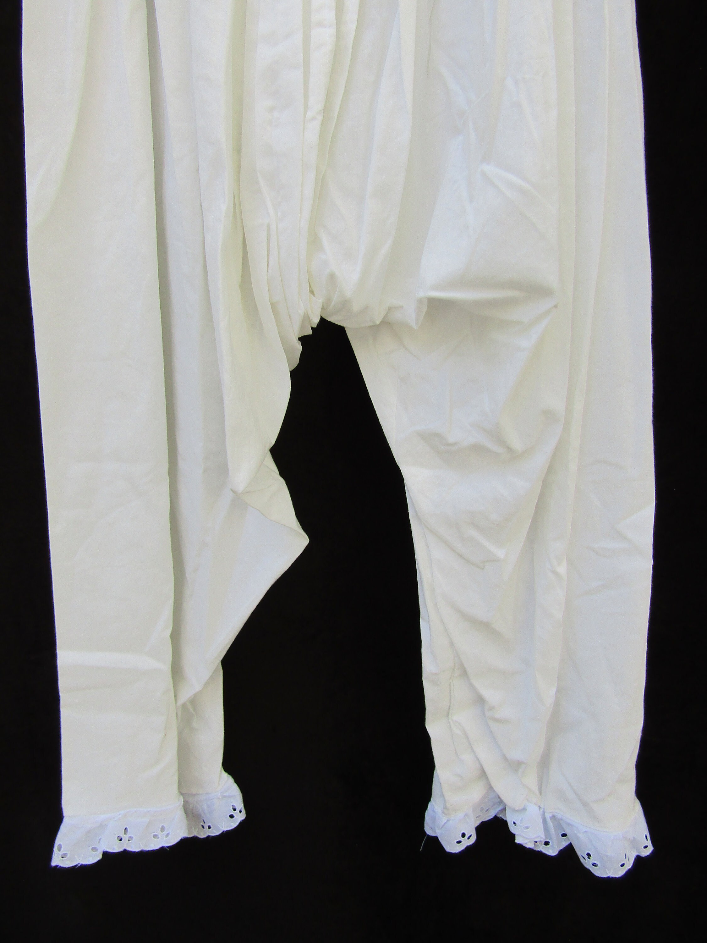 Open Crotch Bloomers Split Leg Drawers Girls 20" Waist Pantaloons ...