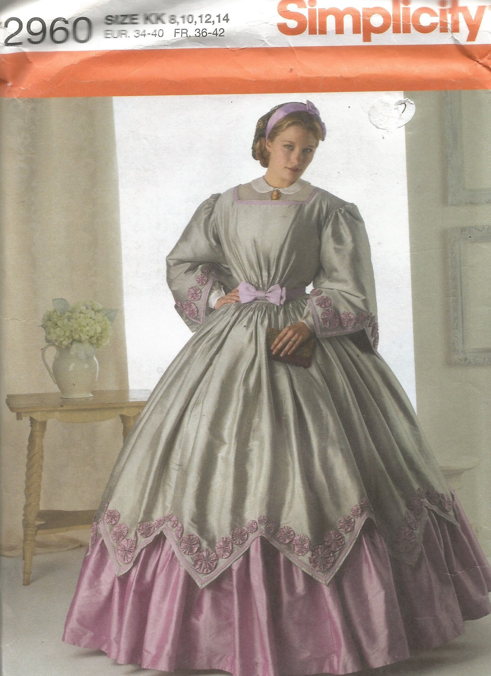 2960 Simplicity Sewing Pattern UNCUT Civil War Era Day Dress W ...
