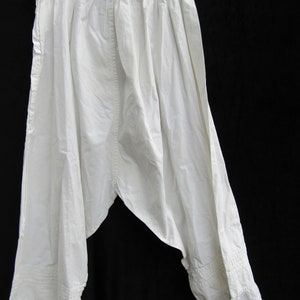 Open Crotch Bloomers White Split Leg Drawers Pantaloons Renaissance ...