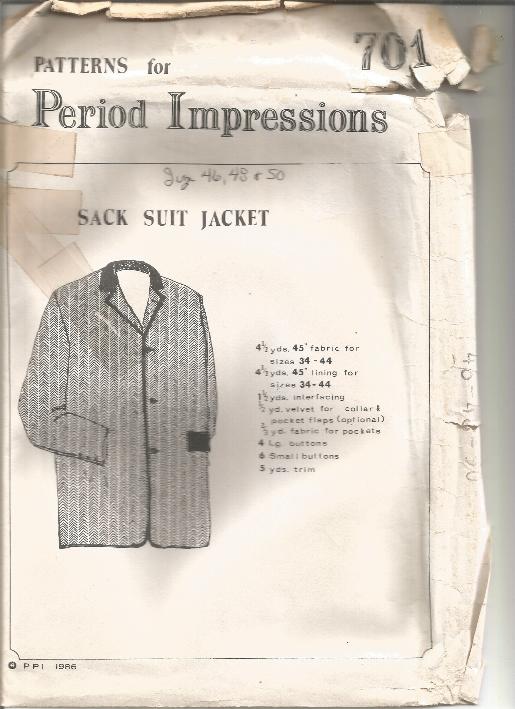 Sack Suit Jacket Sewing Pattern Victorian Era Civil War - Etsy