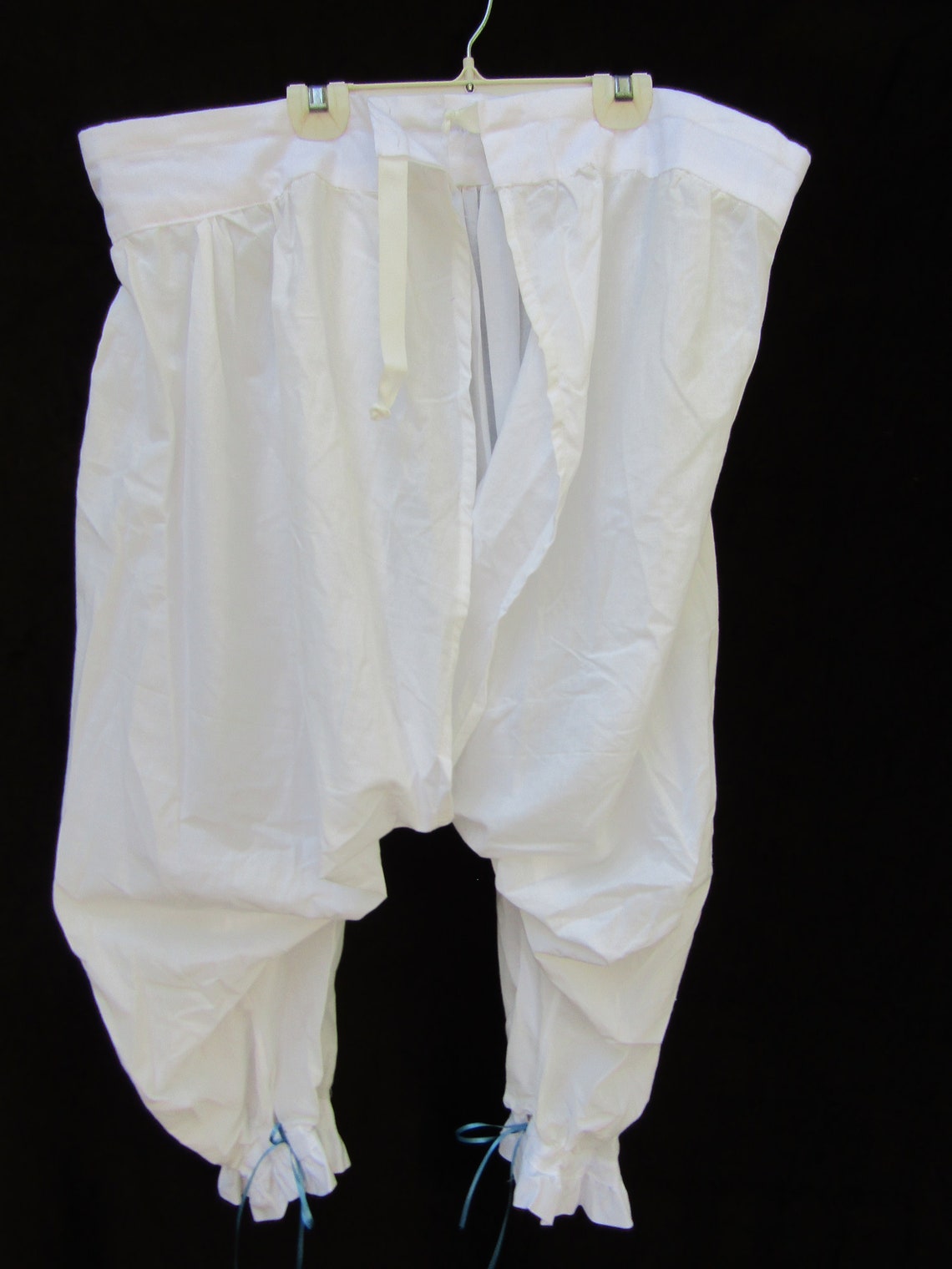 Split Leg Bloomers Open Crotch Drawers Drawstring Waist Womens ...