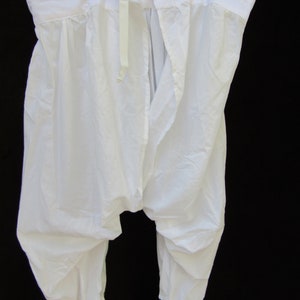 Split Leg Bloomers Open Crotch Drawers Drawstring Waist Womens ...