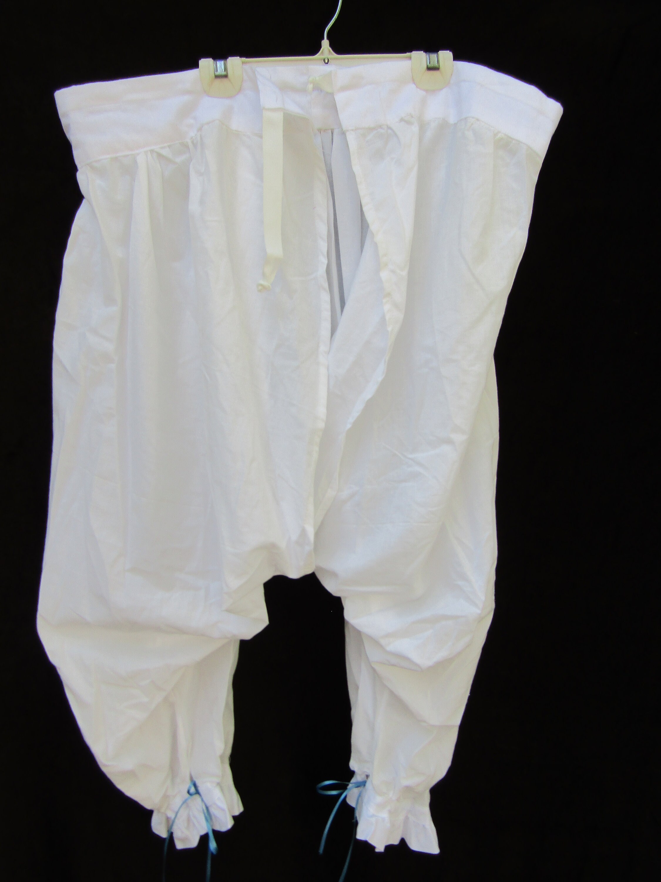 Split Leg Bloomers Open Crotch Drawers Drawstring Waist Womens ...