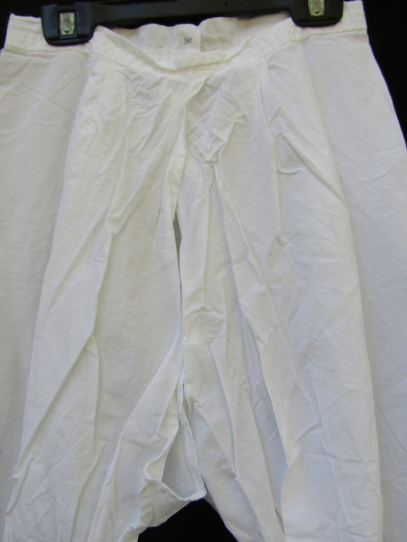 Open Crotch Bloomers Split Leg Drawers 24 Waist Girls Pantaloons Size ...