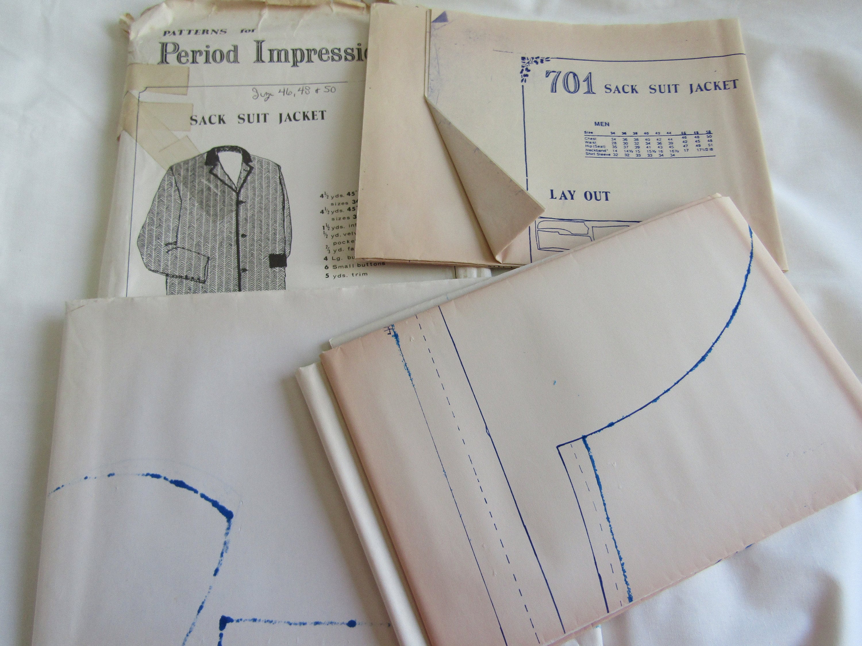 Sack Suit Jacket Sewing Pattern Victorian Era Civil War - Etsy