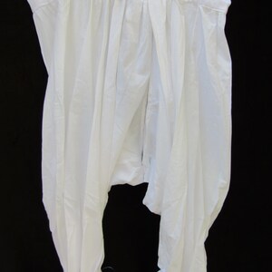 Split Leg Bloomers Open Crotch Drawers Drawstring Waist Womens ...