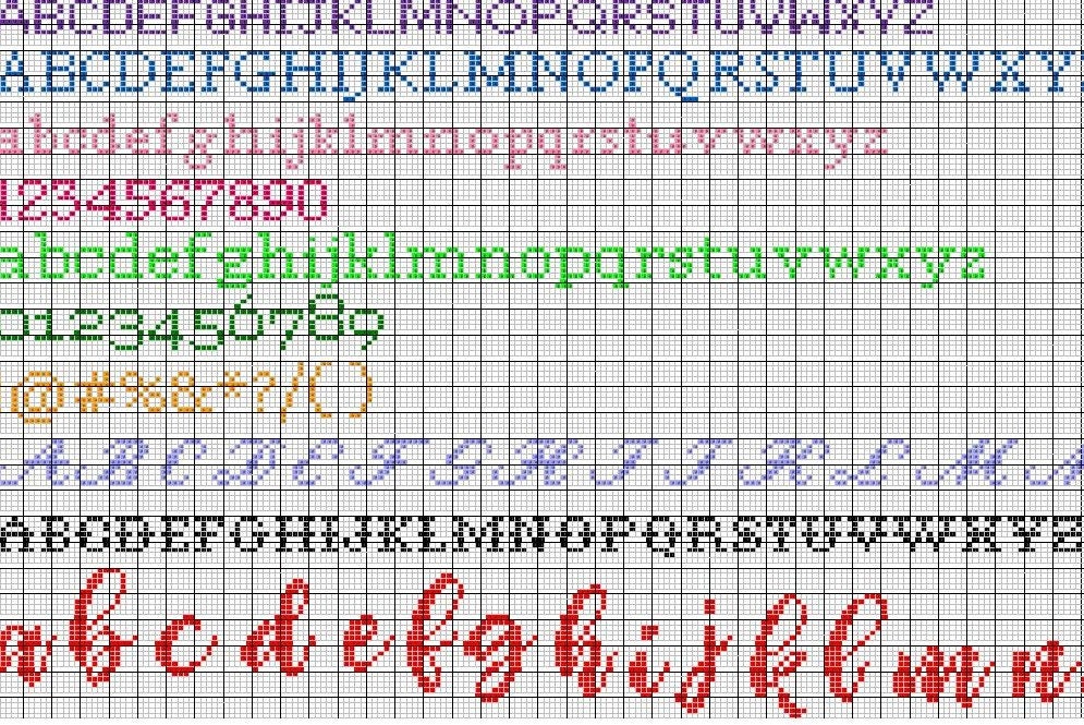 Create Your Own Custom Cross Stitch Pattern Maker Excel Tool ...
