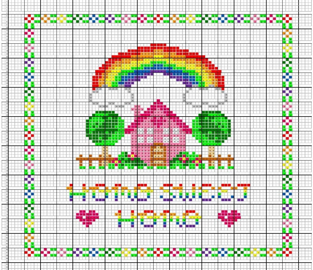 Create Your Own Custom Cross Stitch Pattern Maker Excel Tool ...