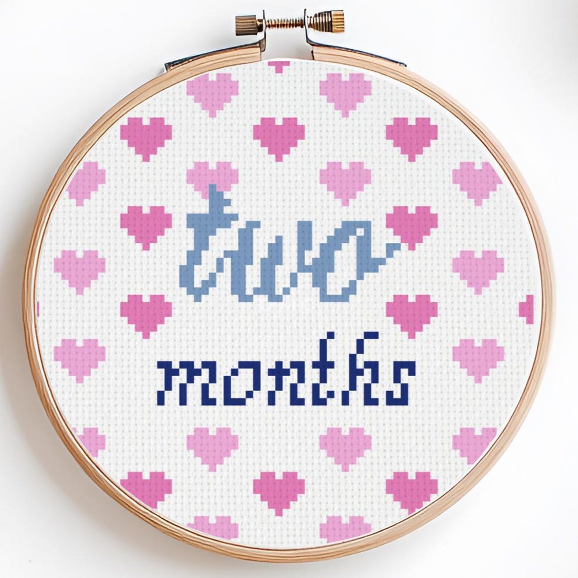 Baby Monthly Milestone Cross Stitch Pattern Set – 12 Patterns for Each ...