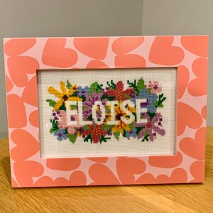 Custom Cross Stitch Pattern With Your Name or Any Word You Choose ...