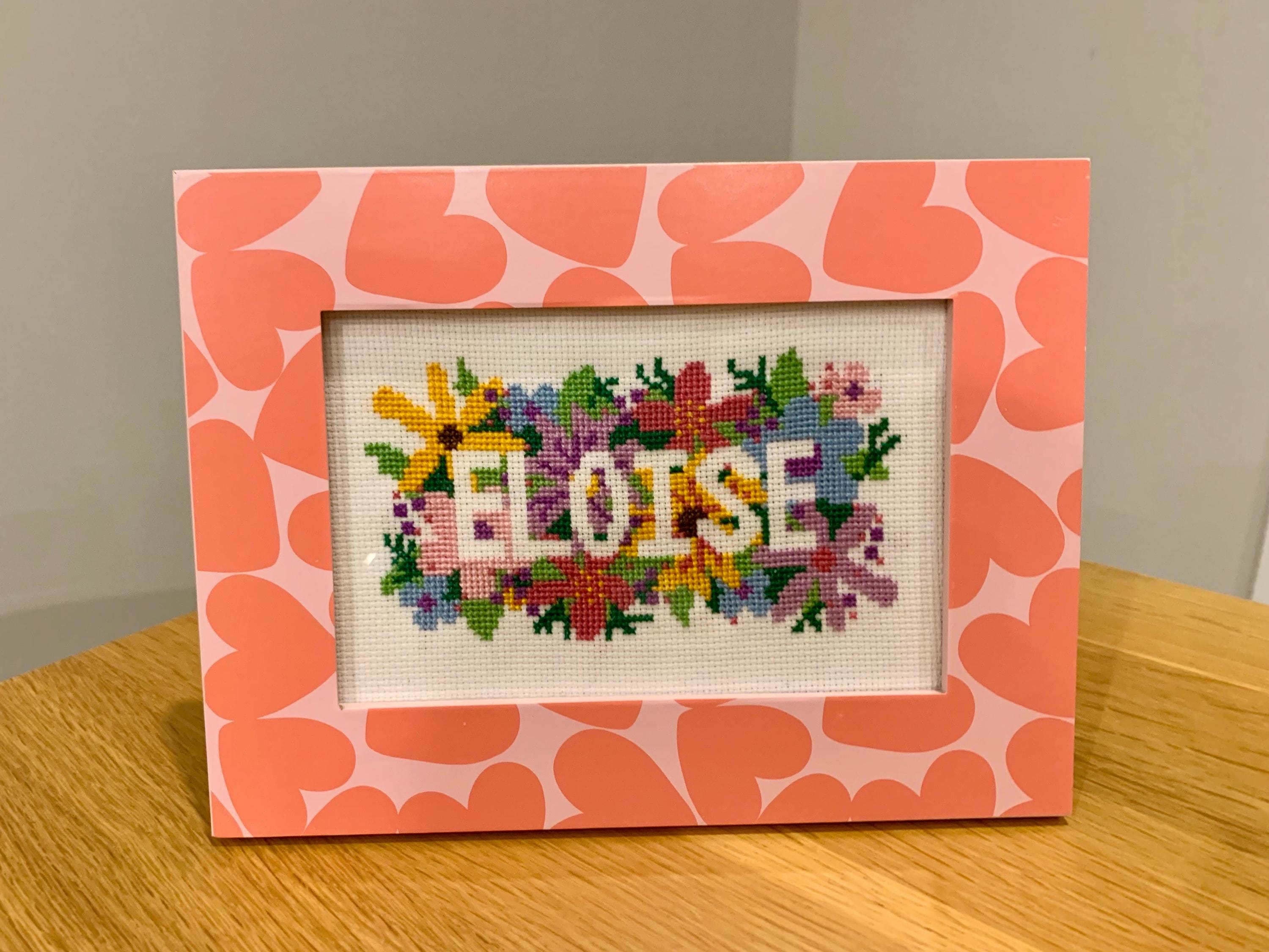 Custom Cross Stitch Pattern With Your Name or Any Word You Choose ...