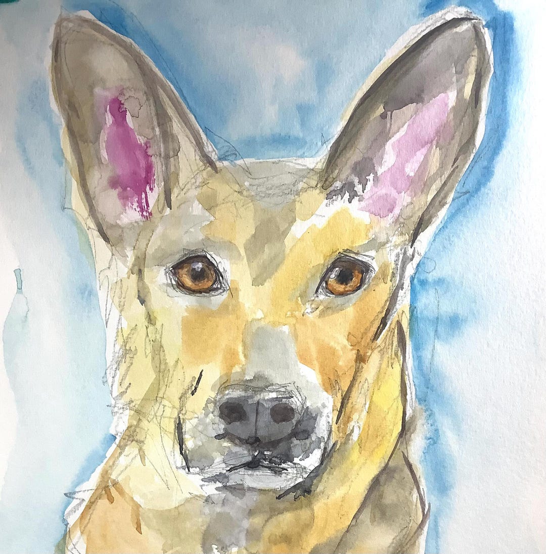 German Shepherd Dog, Devoted Guard Dog, Family Protector, Semi Abstract ...