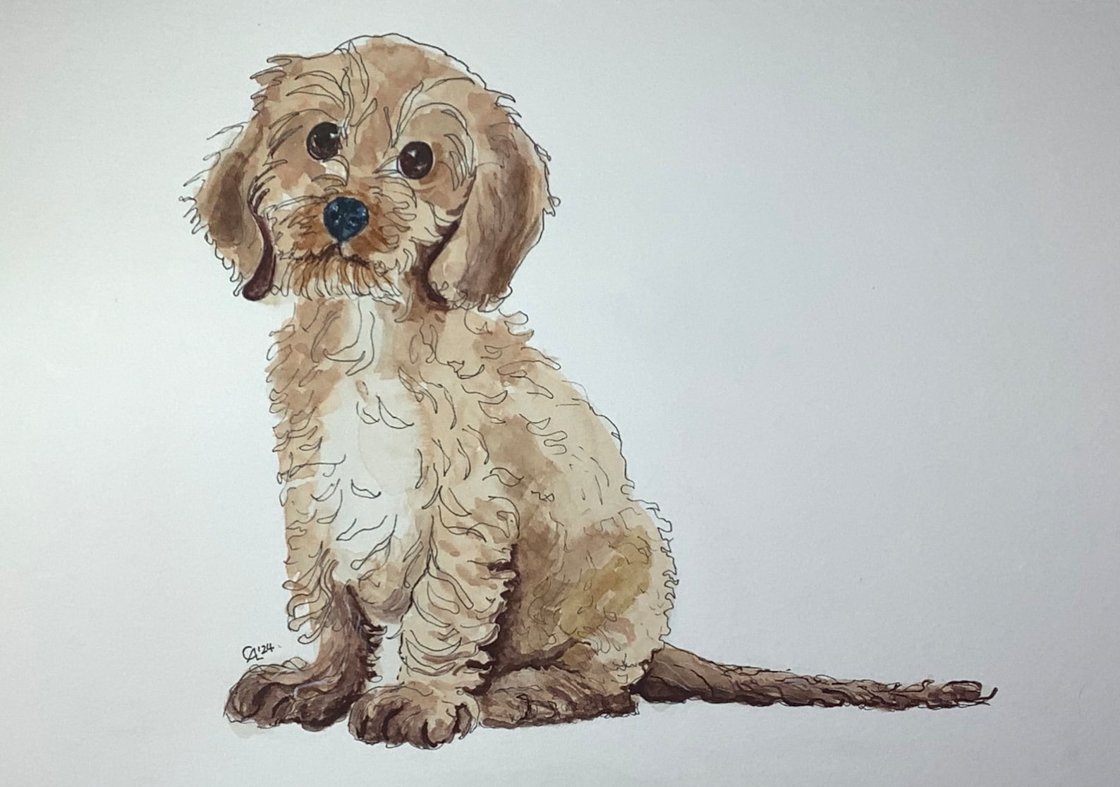 PRINT of Cockerpoo, Cockapoo, Cocker Spaniel Poodle, Cocker Doodle ...