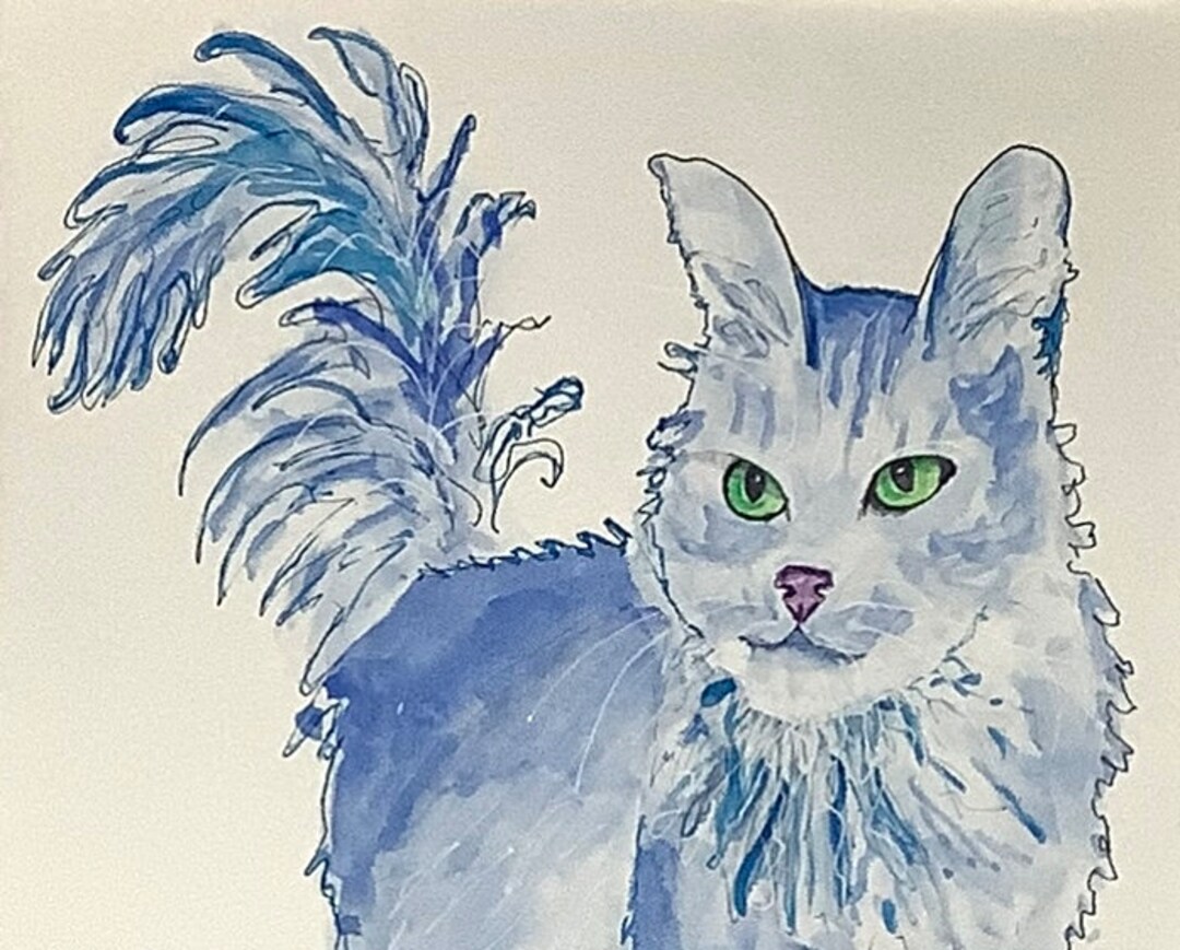 Persian Blue Cat, Cool Cat, Blue Kitty, Ice Blue Moggy, Aquamarine ...