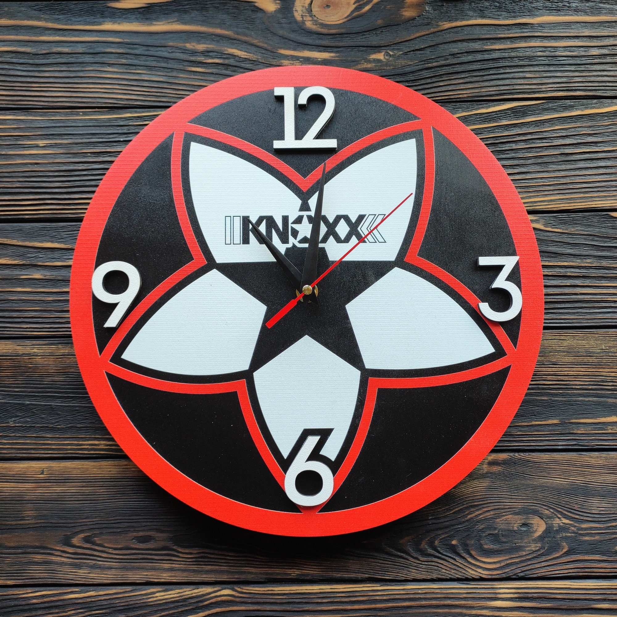 Personalized Wall Clock With Your Logo Unique Wood Clock for Office ...