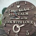 Unique Kitchen Wall Clock Wooden Home Decor Personalized Gift Mom Wife ...