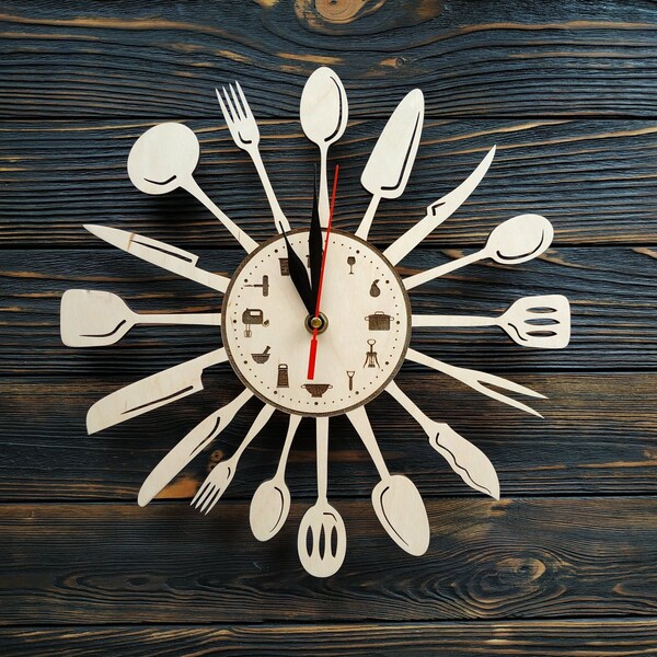 Kitchen Wall Clock - Etsy