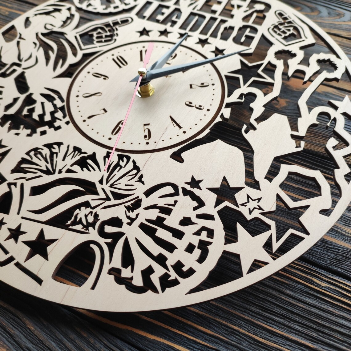 Best Cheerleading Personalized Gift Birthday Christmas Large Wall Clock ...