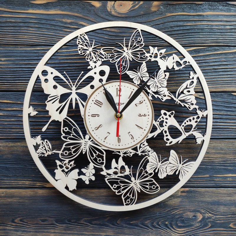 Butterfly Clock - Etsy UK