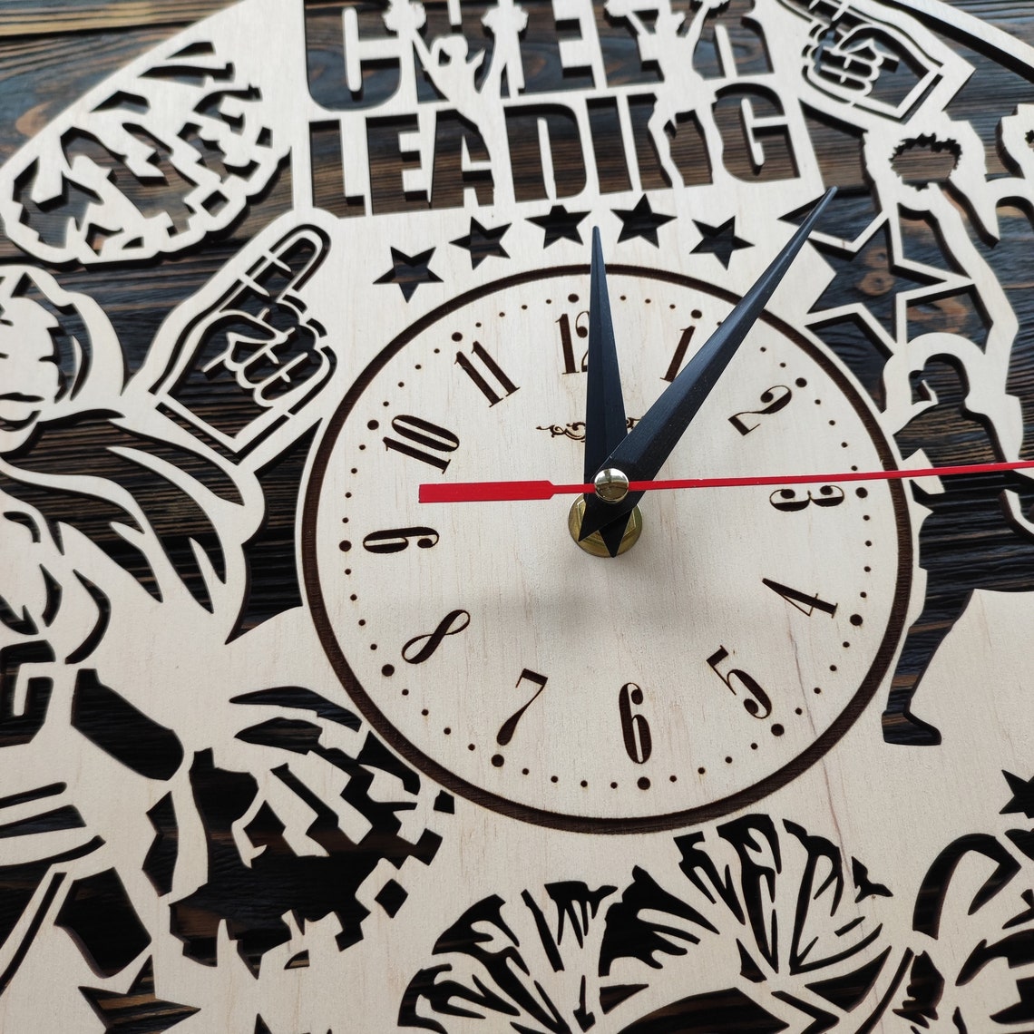 Best Cheerleading Personalized Gift Birthday Christmas Large Wall Clock ...