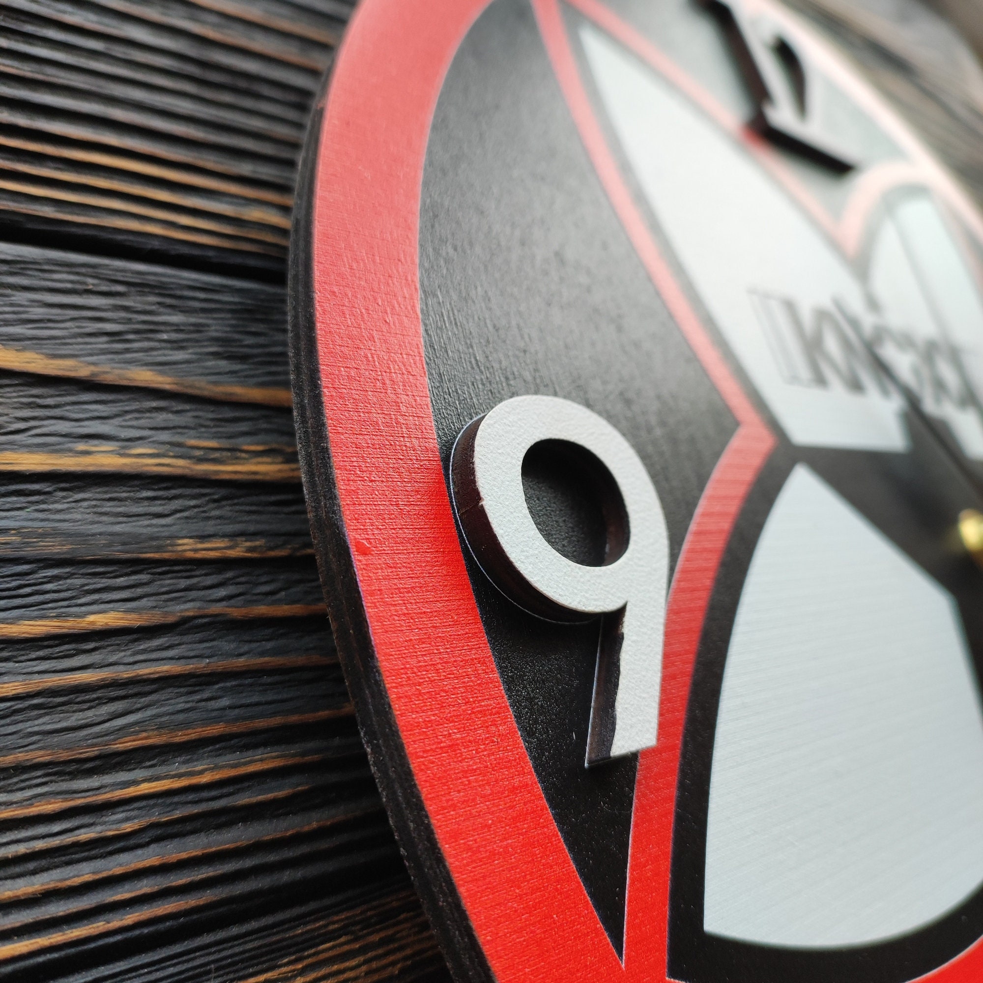 Personalized Wall Clock With Your Logo Unique Wood Clock for Office ...