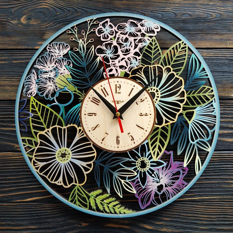 Art Wall Clock - Etsy