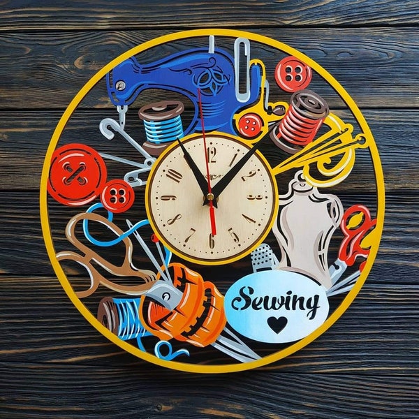 Hand Painted Clock - Etsy