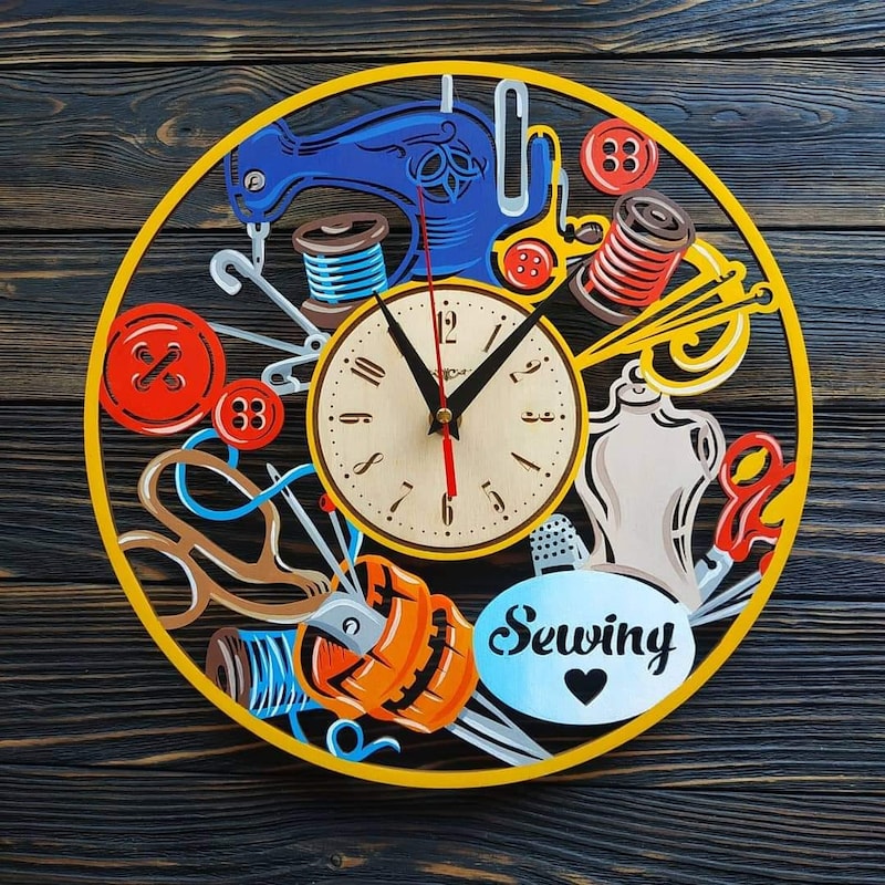 Hand Painted Clock - Etsy