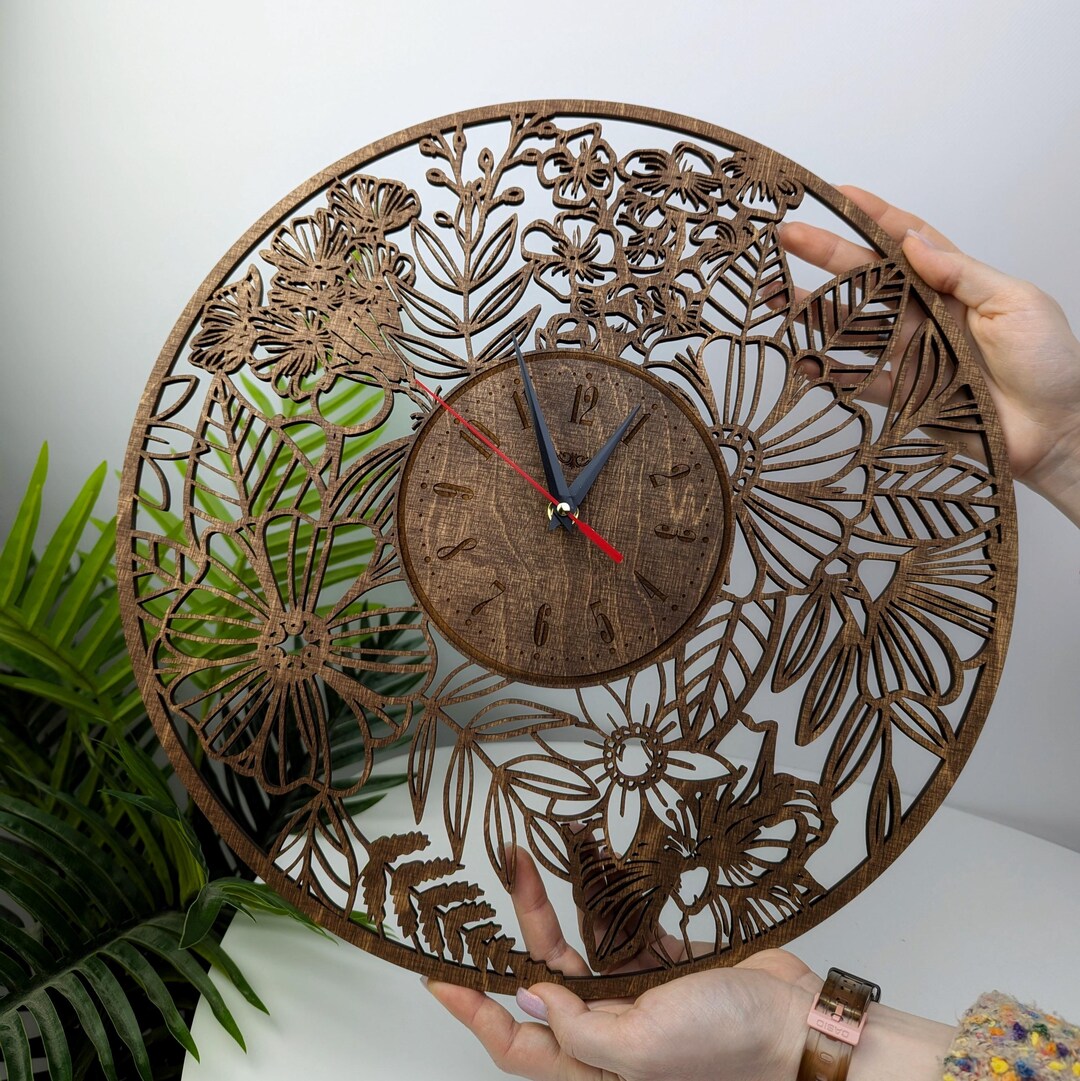 Unique Wall Clock Kitchen Living Room Bedroom Personalized Home Decor ...