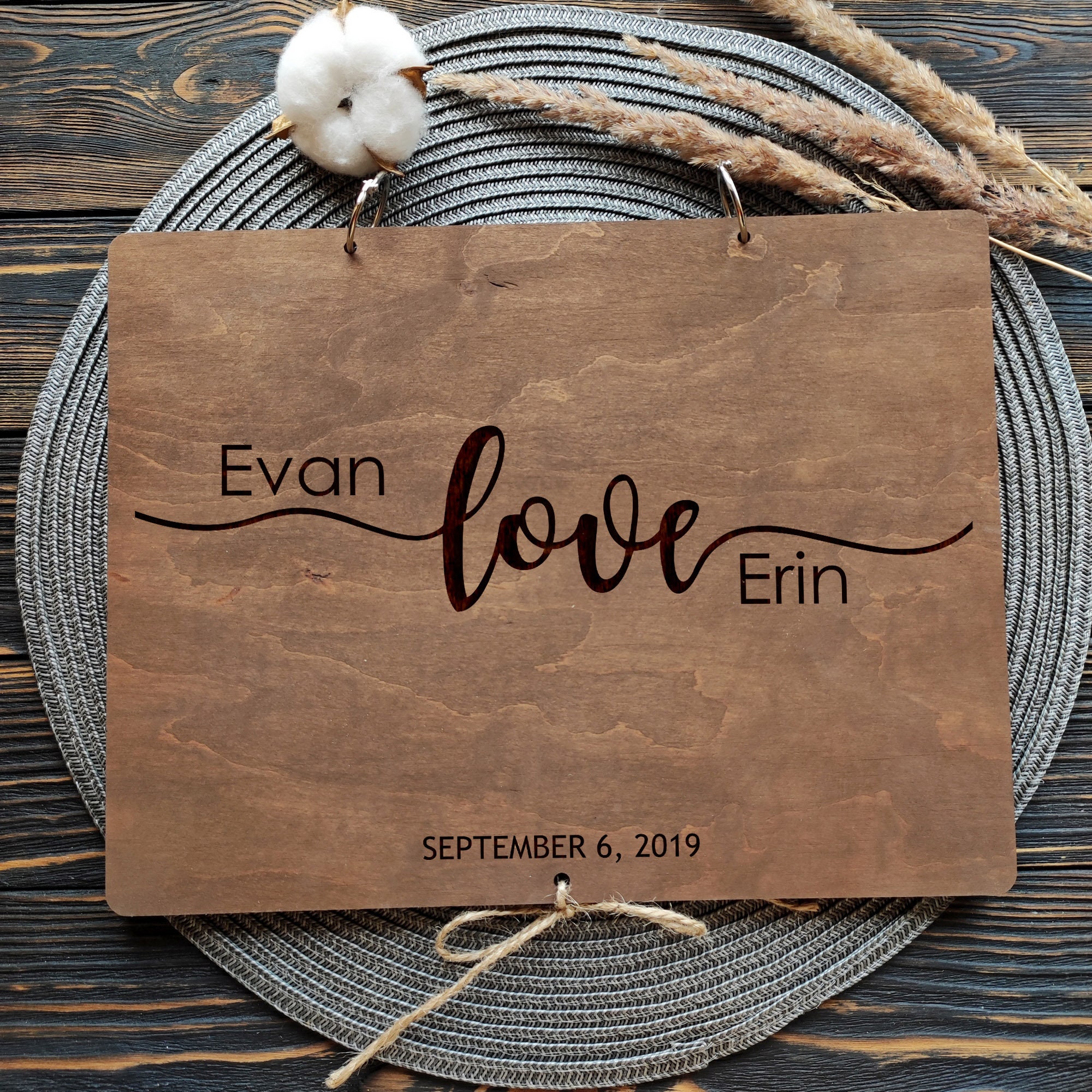 Personalized Marriage Certificate Holder Wooden Wedding Certificate ...