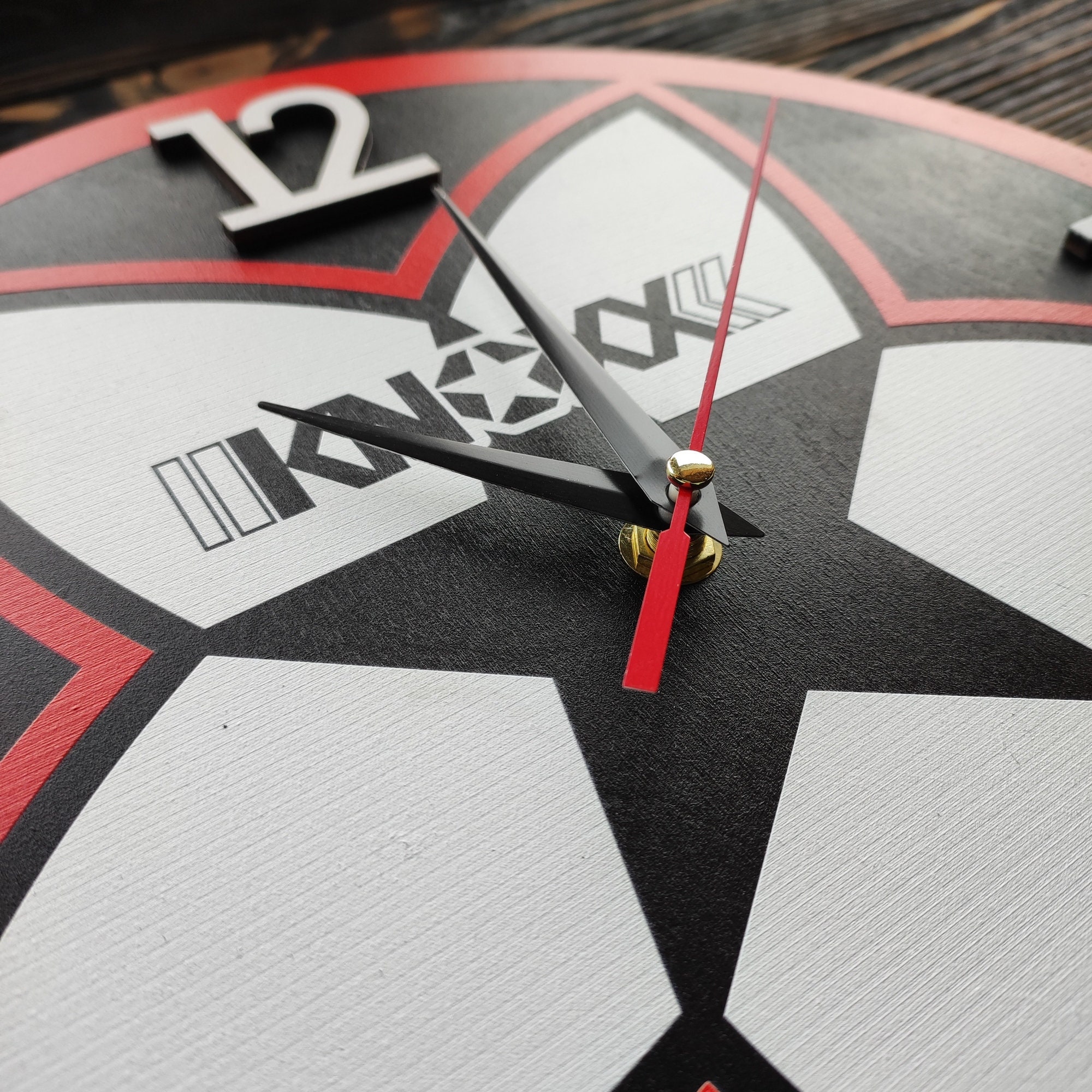 Personalized Wall Clock With Your Logo Unique Wood Clock for Office ...
