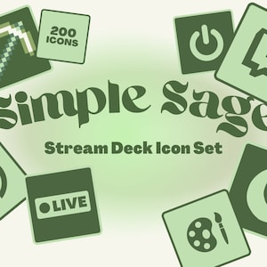 Simple Sage Green - 200 Stream Deck Icons | Minimalistic, Aesthetic ...