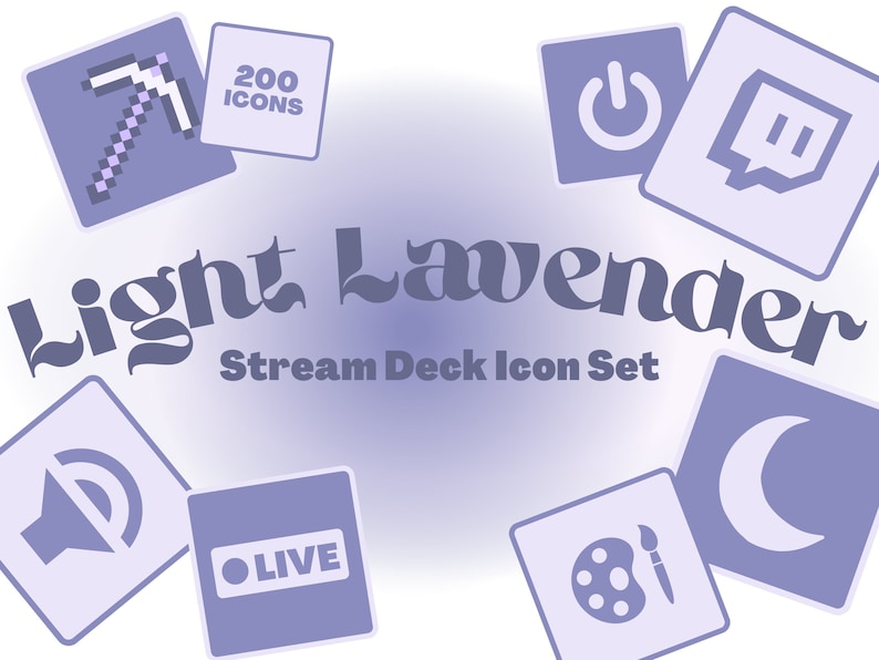 Light Lavender - 200 Stream Deck Icons | Minimalistic, Aesthetic ...