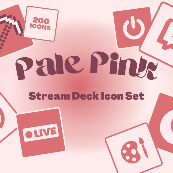Pink Stream Deck Icons - Etsy