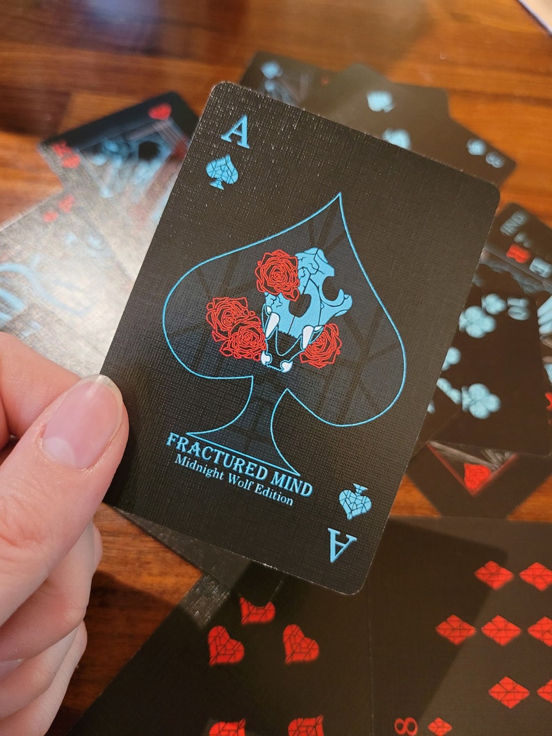 Midnight Wolf Poker Cards - Etsy