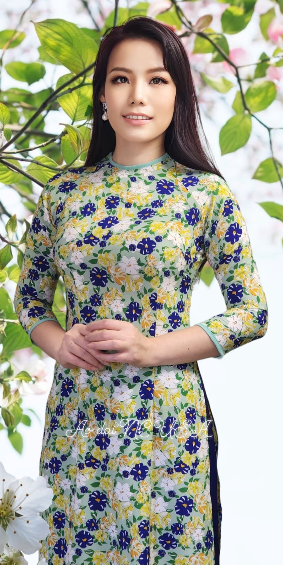 Vietnamese Traditional Dress Women Ao Dai Size Asian Ao Dai Truyen ...