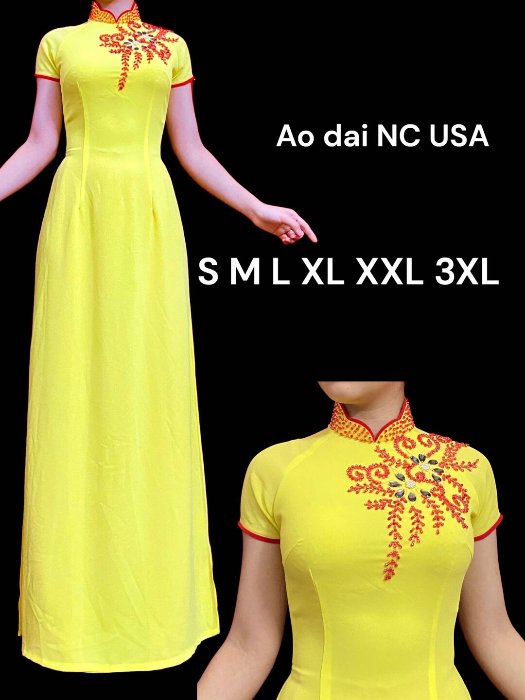 Vietnamese Dress Ao Dai Cach Tan Dress Ao Dai Design Fancy New - Etsy