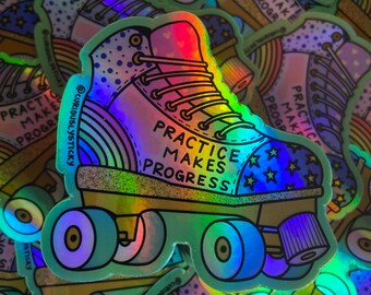 Practice Makes Progress Sticker - Etsy