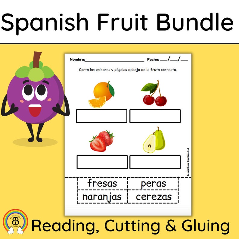 Spanish Printables - Spanish Activity Pages - Kindergarten Printables ...