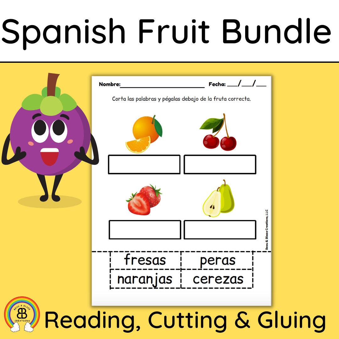 Spanish Printables Spanish Activity Pages Kindergarten Printables ...